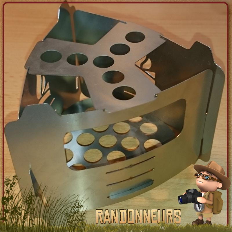 Réchaud bois BushBox Ultra Light Bushcraft Essentials de randonnée